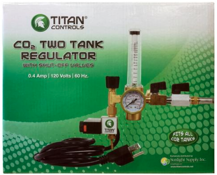 Titan Controls CO2 Two Tank Regulator System w/ Shutoff Valves ...